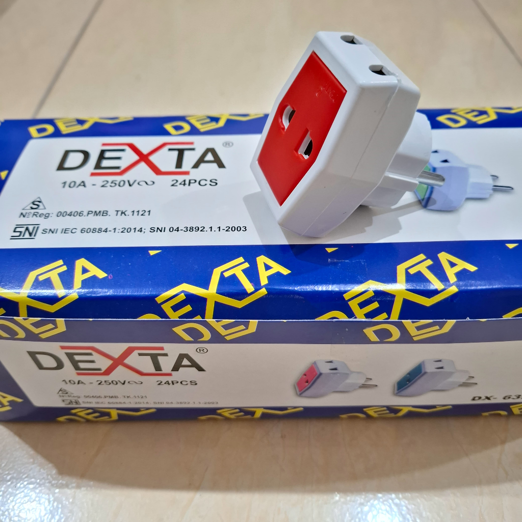 Jual DEXTA Steker T Multi Colokan Listrik Cabang 3 - SNI | Shopee Indonesia
