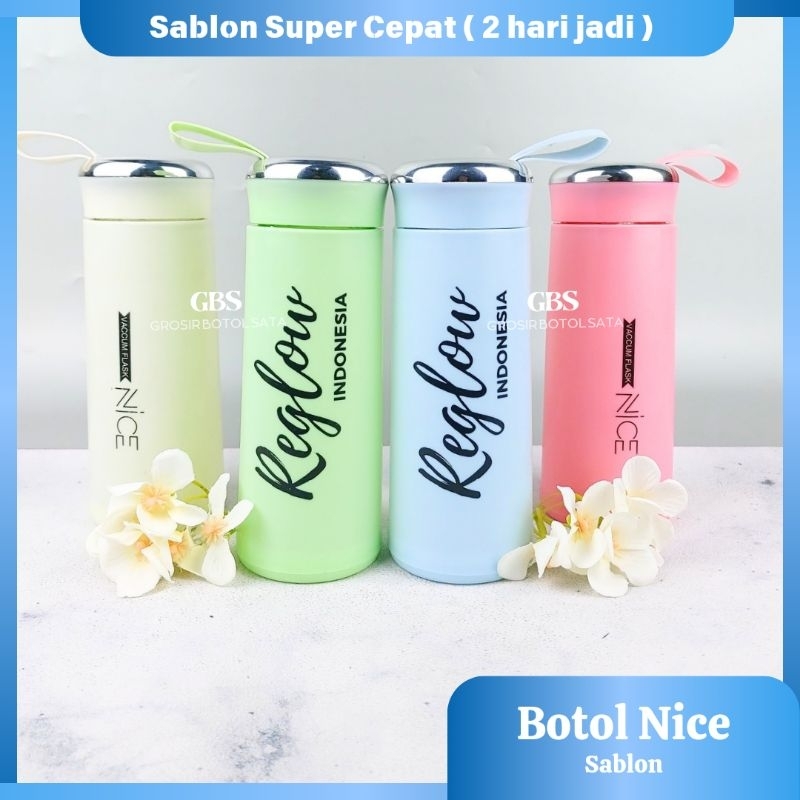 Jual BOTOL NICE SABLON / SABLON BOTOL NICE / TUMBLER NICE 400 ml ...