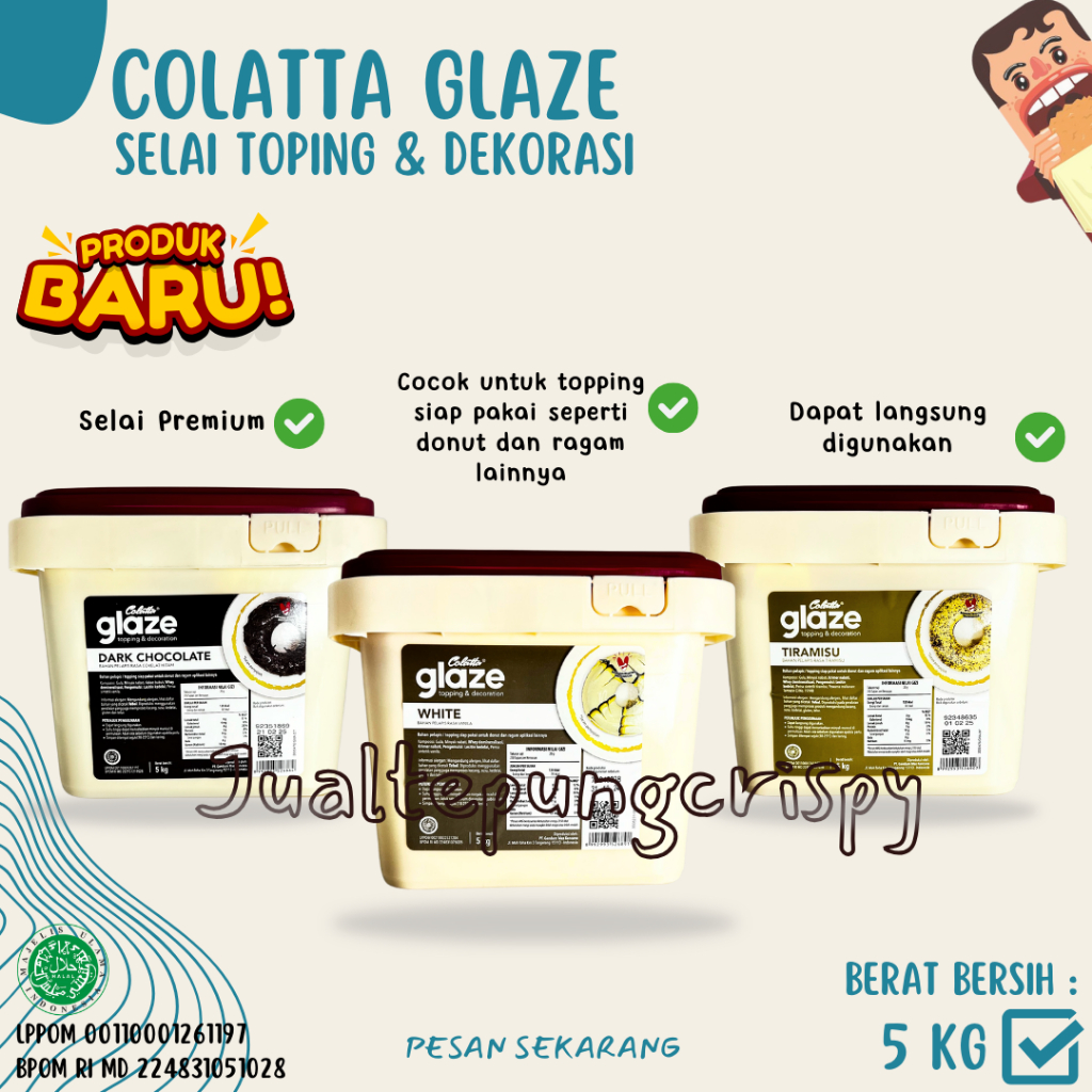 Jual Colatta Glaze Selai Roti / Topping Selai Colatta Glaze Premium ...