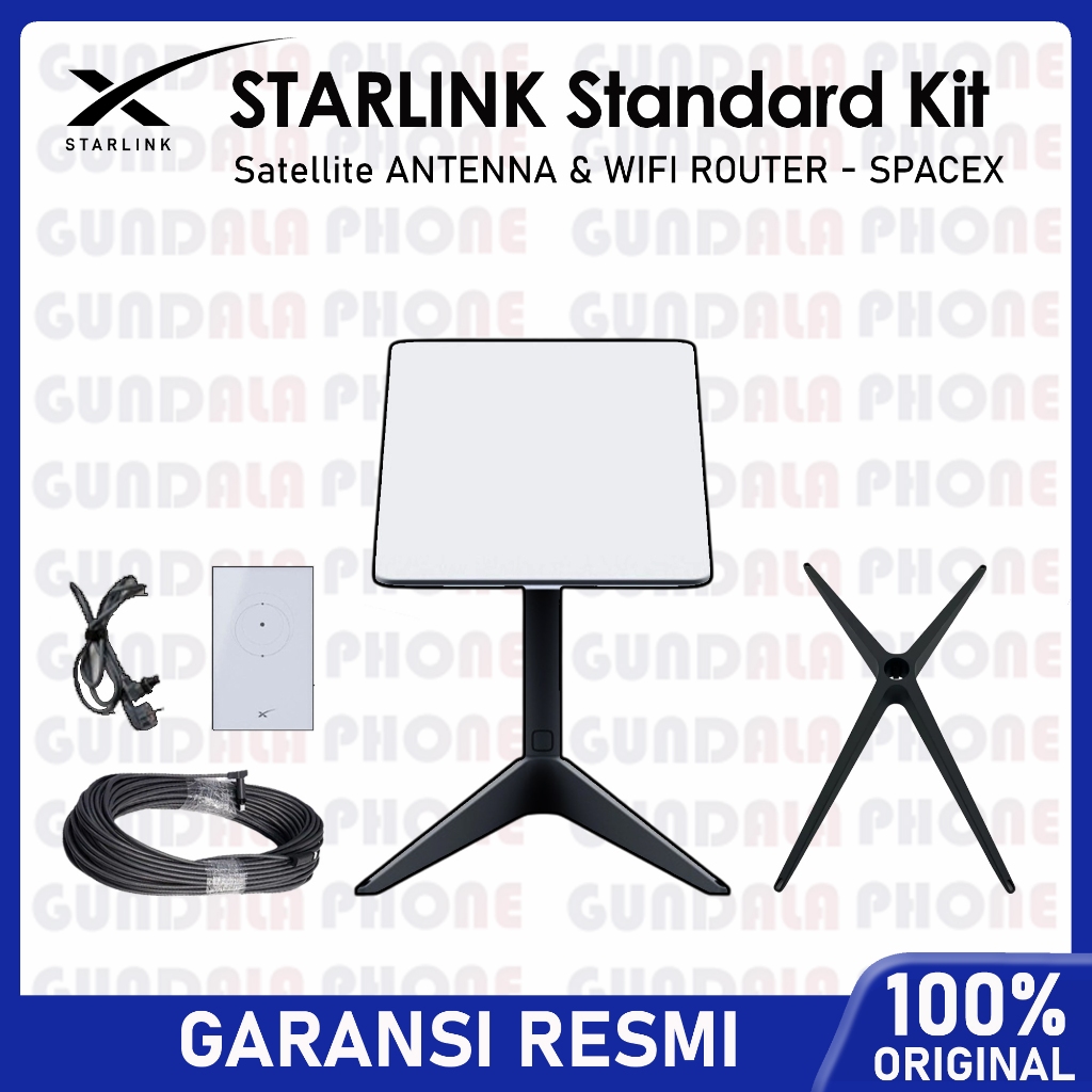 Jual STARLINK Standard Internet Kit Satellite Antenna & WiFi Router Kit ...