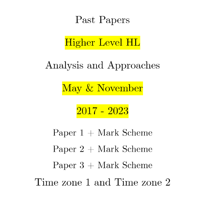 Jual Past Papers IB HL AA Analysis and Approaches 2017 - 2023 | Shopee ...