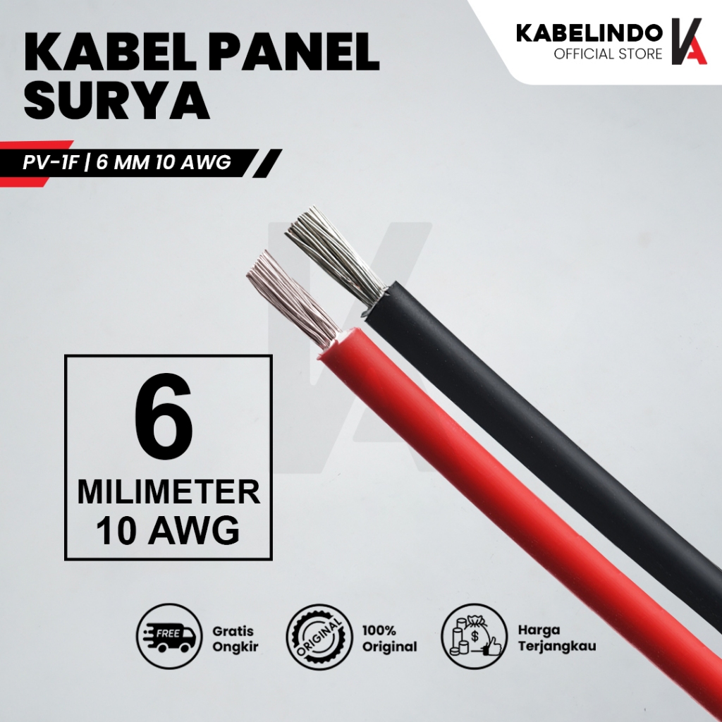 Jual Kabel Auto Solar Panel Surya PV-1F Solar Panel Cable 2.5mm² 4mm² ...