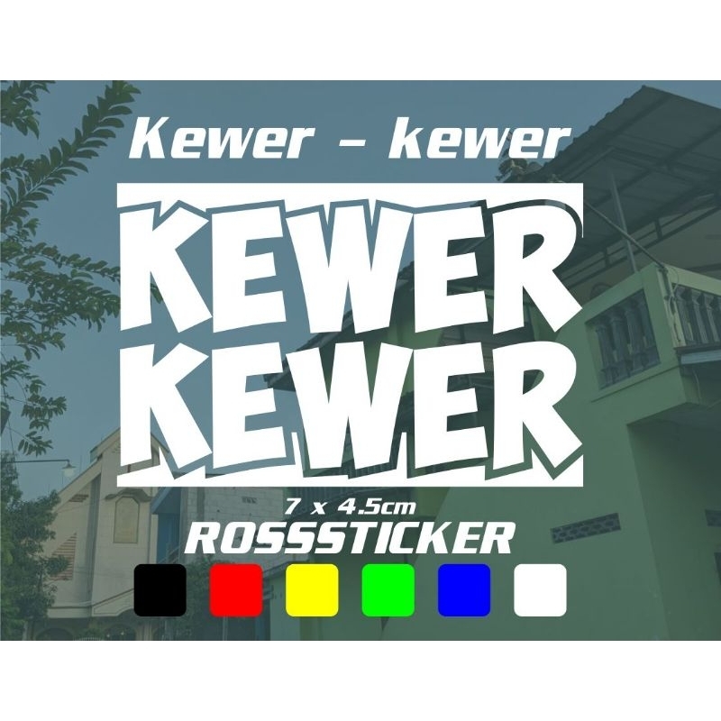 Jual kewer kewer cutting sticker custom#sticker viral#gelasberputar# ...