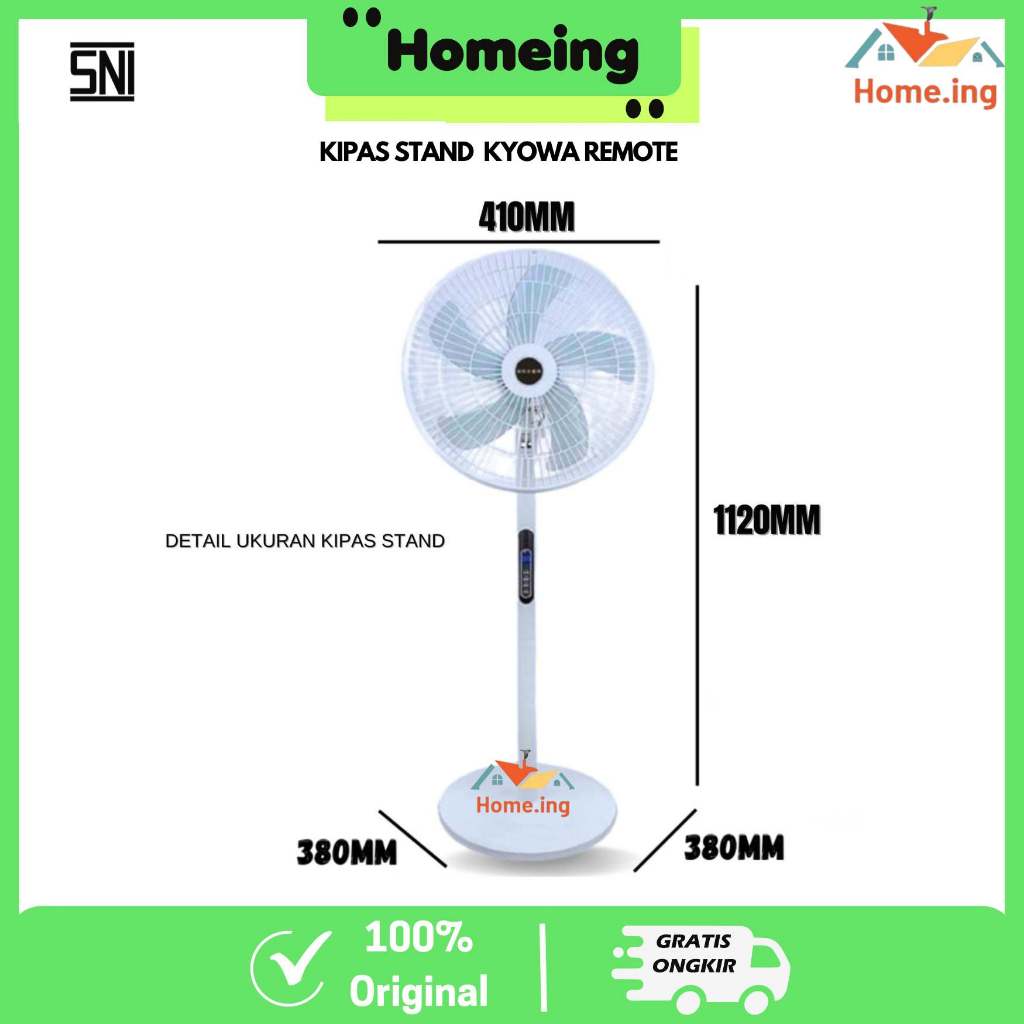 Jual Kipas Angin Standing Kyowa KW-1608A / Kipas Berdiri Dengan Tutup ...