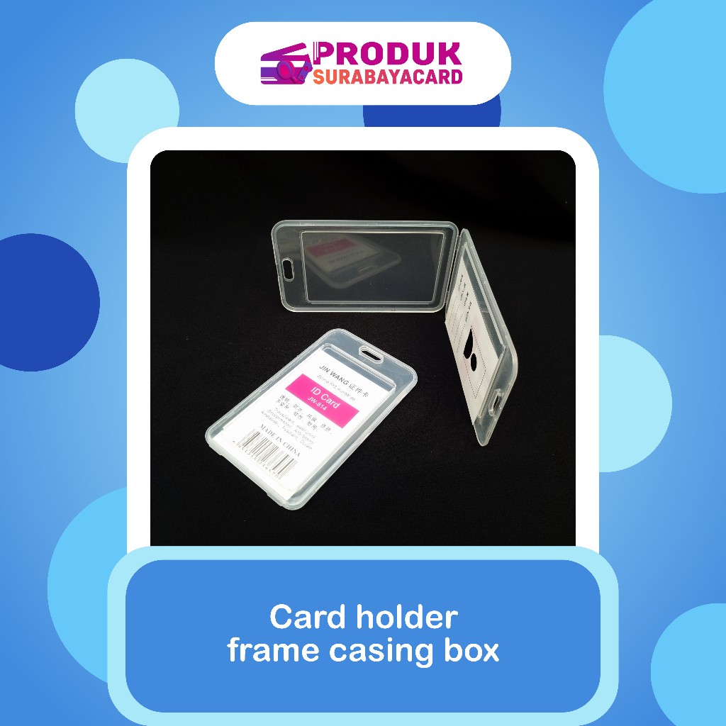Jual Card holder frame casing box tempat ID card flashdisk holder ...