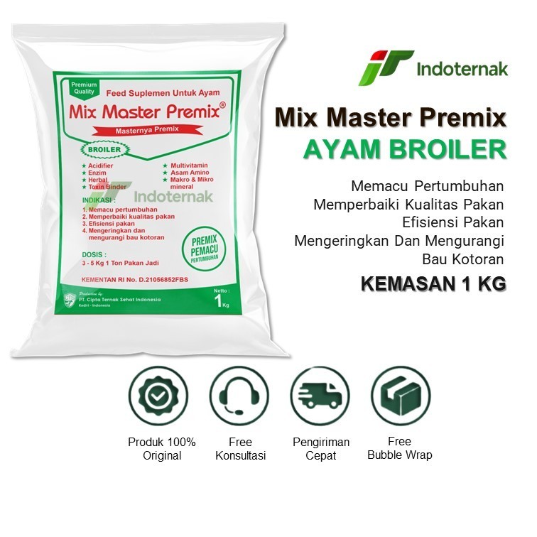 Jual MIX MASTER PREMIX LAYER - Suplemen Pakan Untuk Ayam Petelur ...
