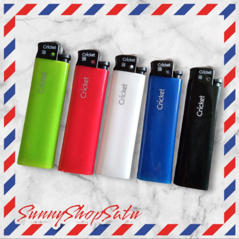 Jual Sunnyshop Bensin Rokok Gas Rokok merk Cricket Motif polos Ori ...