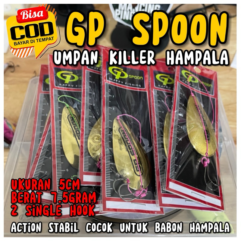 Jual GP SPOON / LURE GP SPOON / SPOON KILAT UNTUK CASTING HAMPALA ...