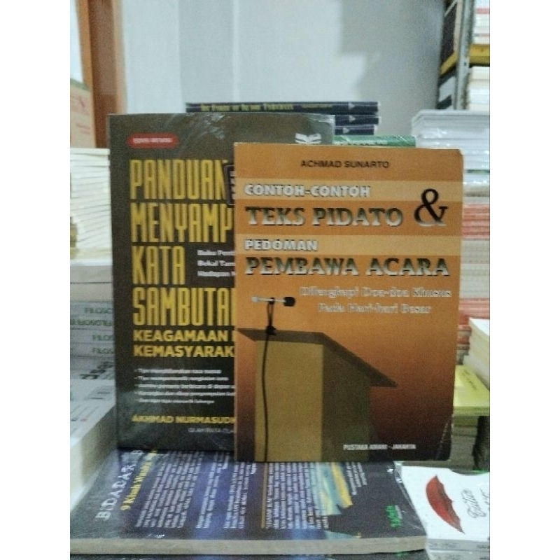 Jual paket 2 buku panduan menyampaikan kata & buku contoh - contoh teks ...