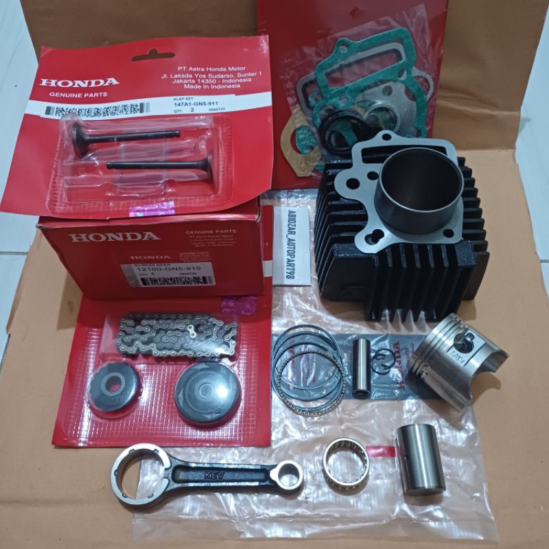 Jual Blok seher GN5 Komplit stang seher+klep set+rantai kegeng Honda Grand/Win 100/Supra x/Prima ...