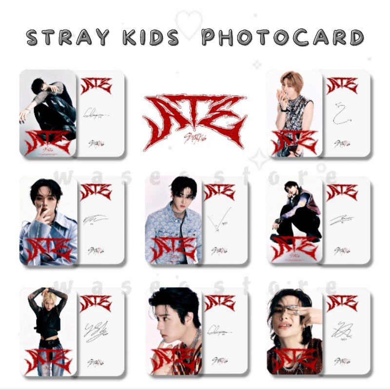Jual PHOTOCARD STRAY KIDS ATE 2 SISI (1 SET) Photocard Kpop Stray Kids ...