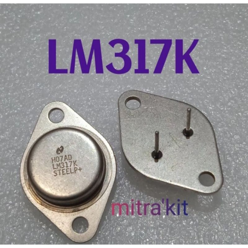 Jual LM317K LM 317K IC Adjustable Positif Voltage Regulator TO-3 Case ...