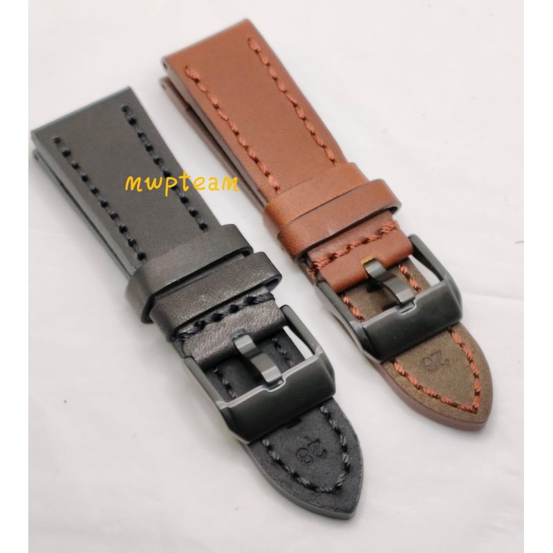 Jual Tali jam kulit tebal size 20 mm 26 mm kualitas Premium | Shopee ...