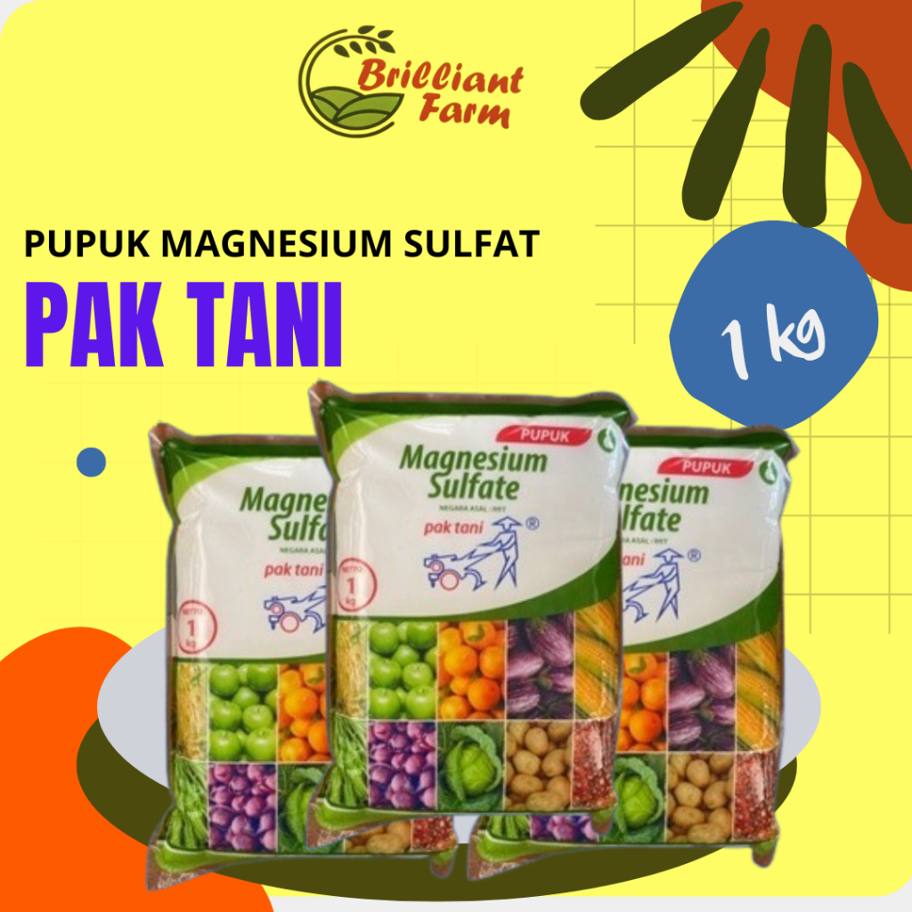 Jual Pupuk Magnesium Sulfat Pak Tani kemasan 1kg original pabrik ...
