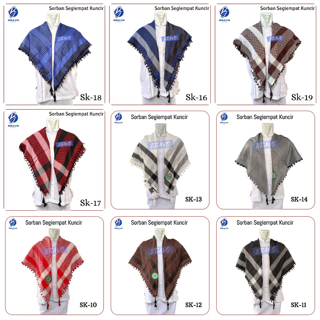 Jual Sorban Segi Empat Kuncir Sorban Muslim Sorban Arab Sorban Habib ...