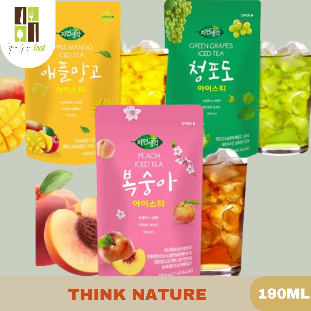 Jual Think Nature Iced Tea Apple Mango Peach Green Grapes / Minuman ...