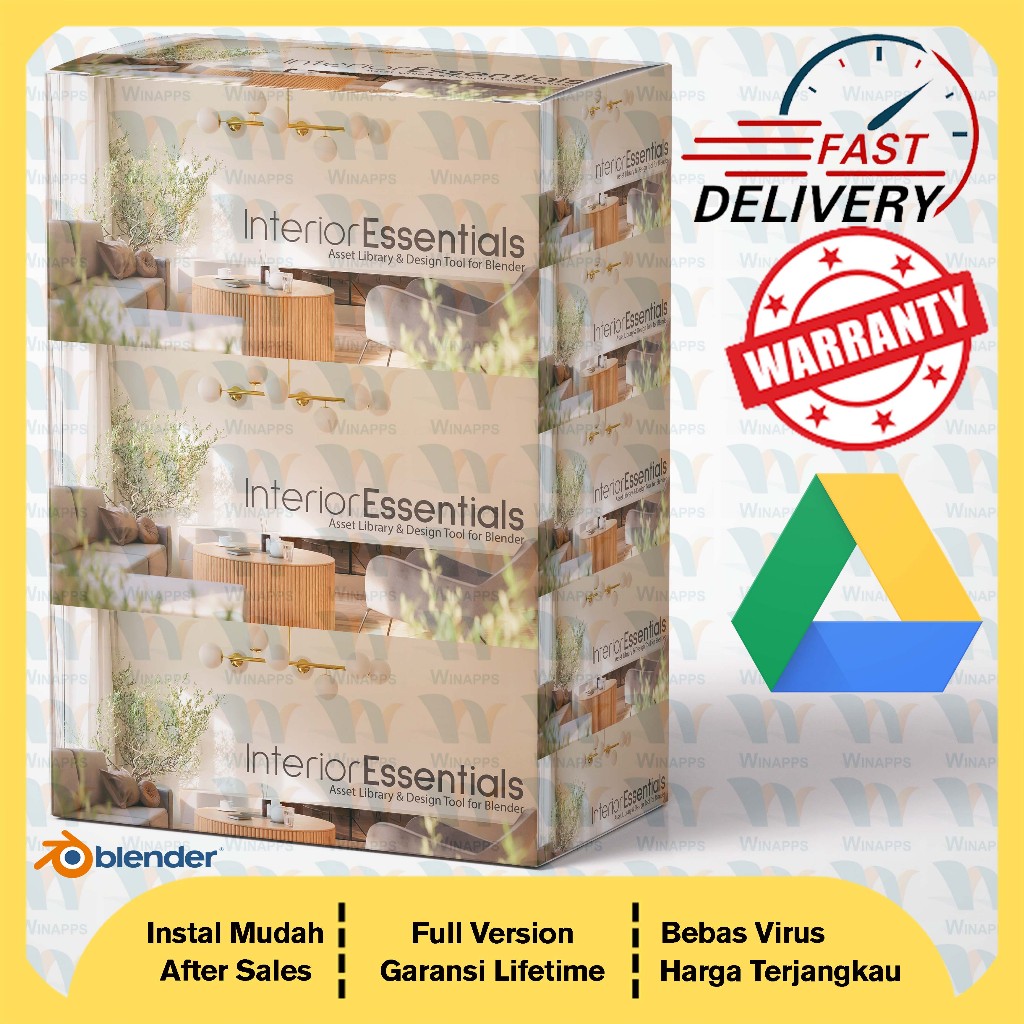Jual Interior Essentials – Design Tool & Asset Library for Blender 3D | Shopee Indonesia