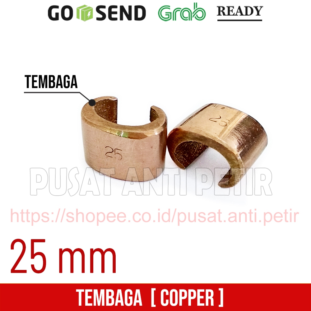 Jual Klem C Tembaga 25mm / Klem Kabel BC type C 25 mm / Join Kabel BC ...