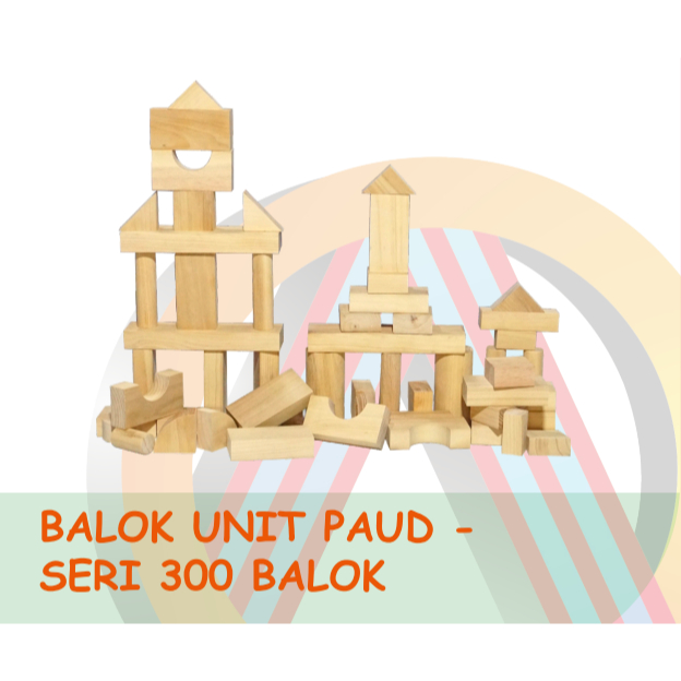 Jual ALAT PERMAINAN EDUKATIF ANAK DAK - MAINAN BALOK UNIT BALOK 300 ...
