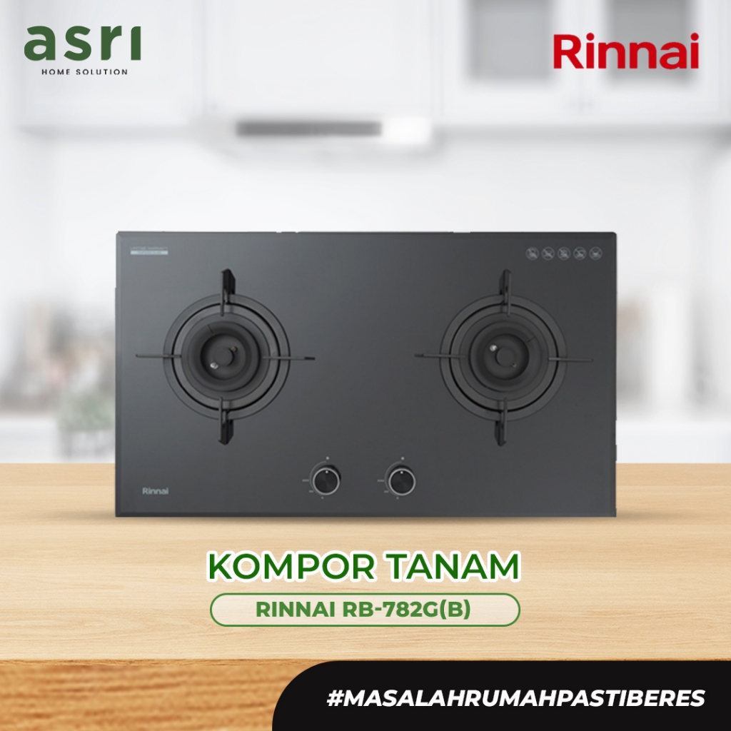 Jual Kompor Tanam 2 Tungku Rinnai RB 782 G(B) | Shopee Indonesia