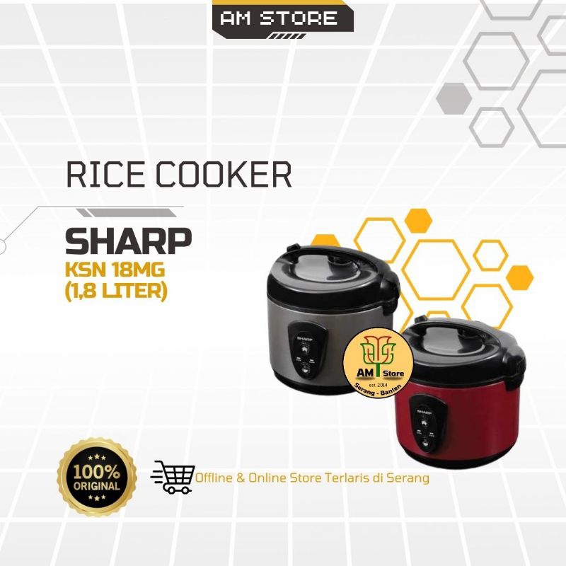 Jual Magic Com Sharp 1,8 Liter KSN 18MG | Shopee Indonesia