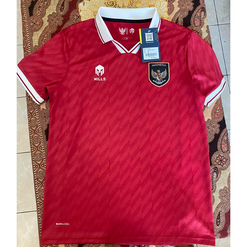 Jual Jersey Original Mills Timnas Indonesia Home 2022/2023 | Shopee ...