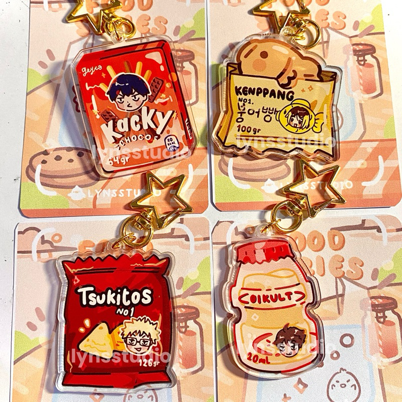 Jual Haikyuu Food Series Star Keychain | Gantungan Kunci Anime | Anime ...
