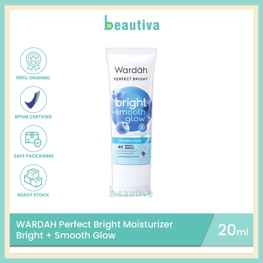 Jual Wardah Perfect Bright Moisturizer Bright + Smooth Glow SPF 30 PA+++ 20 ml | Shopee Indonesia