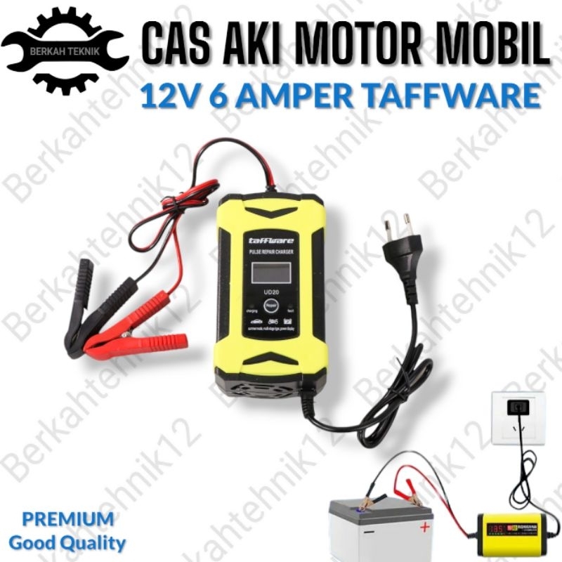 Jual Cas Casan Aki Mobil Motor 12V 6A 4-100Ah Smart Charger Accu Pulse ...