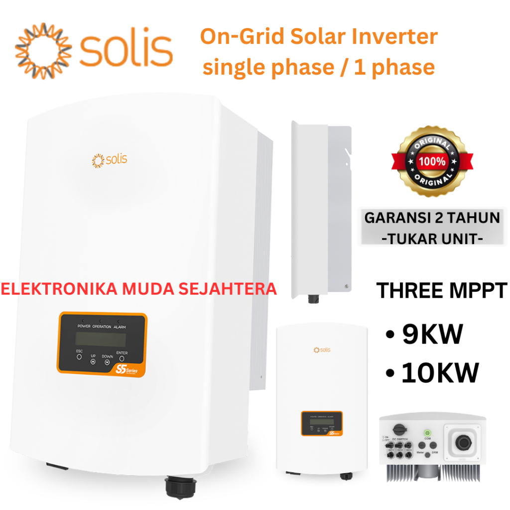 Jual SOLIS ON-GRID SOLAR INVERTER 1 PHASE / SINGLE PHASE / 9KW-10KW ...