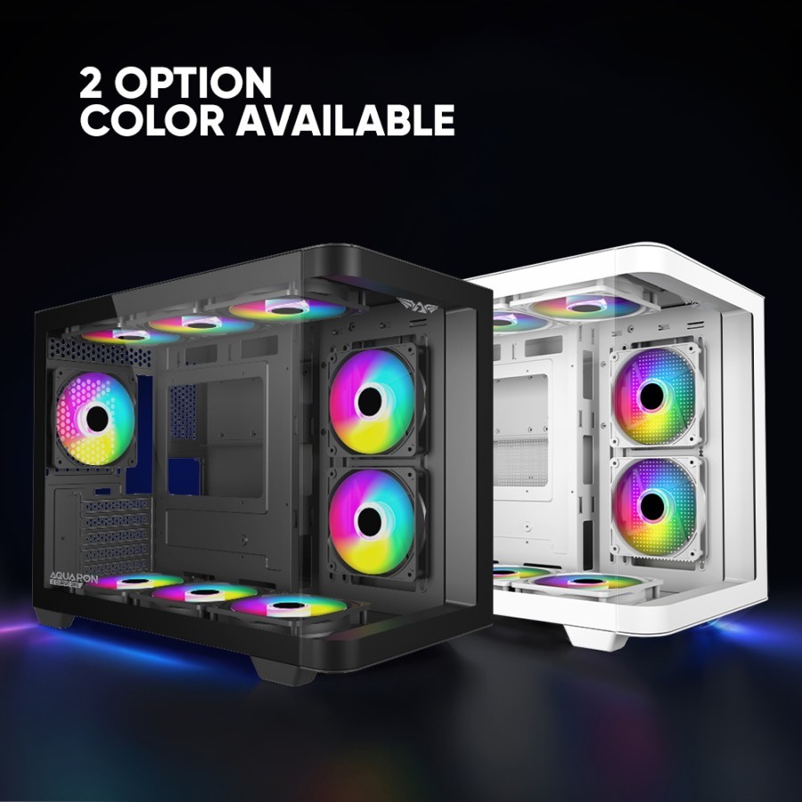 Jual Casing Gaming Armaggeddon Aquaron X-CURVE 285 M-ATX with Front ...