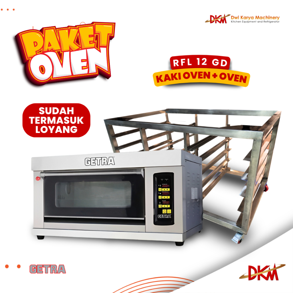 Jual OVEN Gas Getra RFL 12 GD dan KAKI OVEN GETRA RFL-12GD / Oven Gas ...