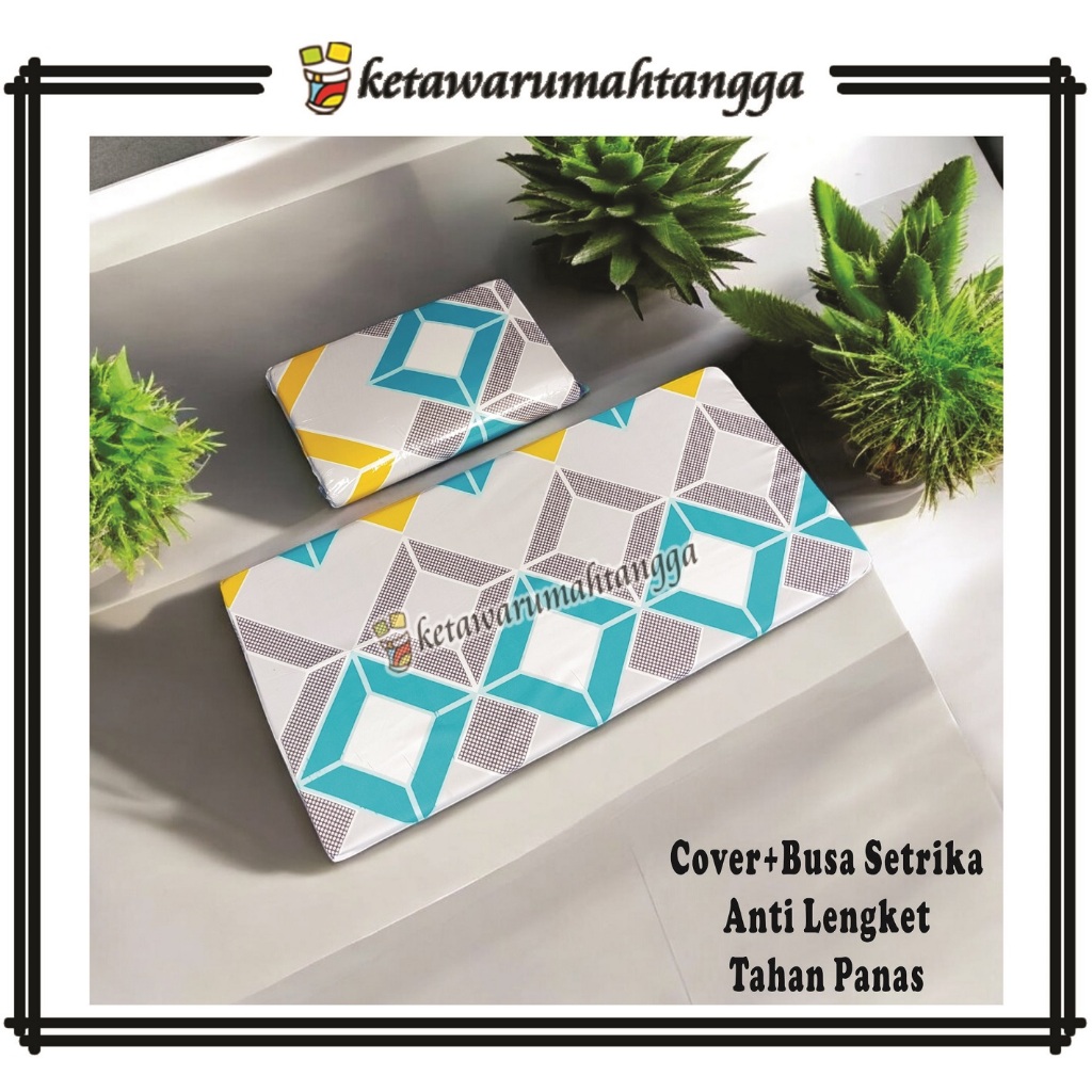 Jual Cover + Busa Spon alas setrika tebal 3cm anti bakteri | Anti ...