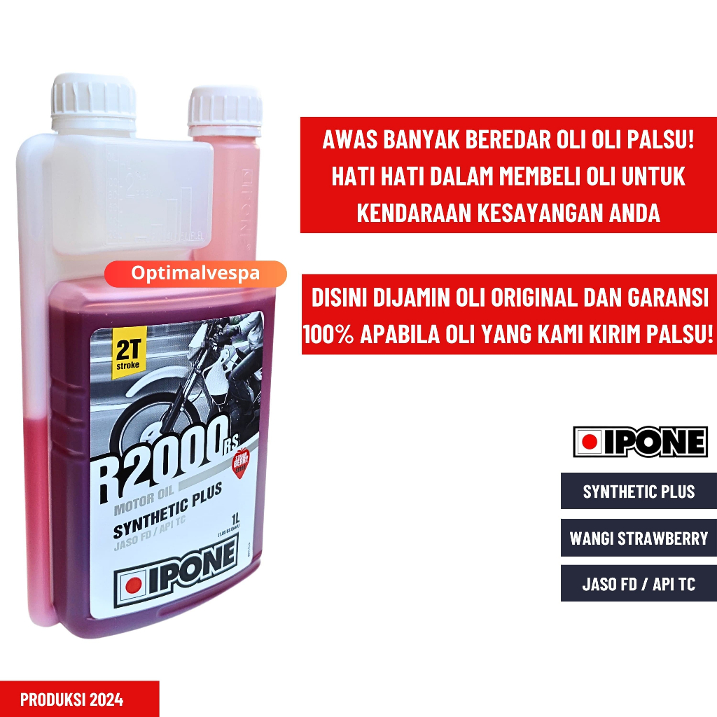 Jual OLI SAMPING IPONE R2000 RS STRAWBERRY JASO FD | Shopee Indonesia