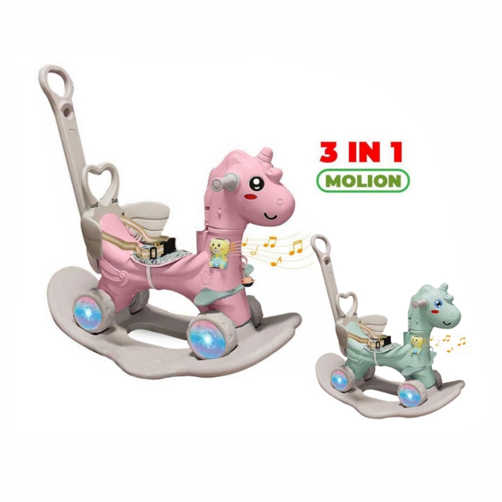 Jual Mainan Kuda kudaan + Musik MOLION M 1006 Rocking Horse / Mainan ...