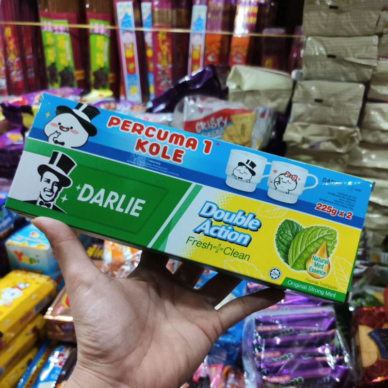 Jual Odol darlie malaysia 1ktk isi 2 pcs (dapat hadiah gelas 1 bh ...
