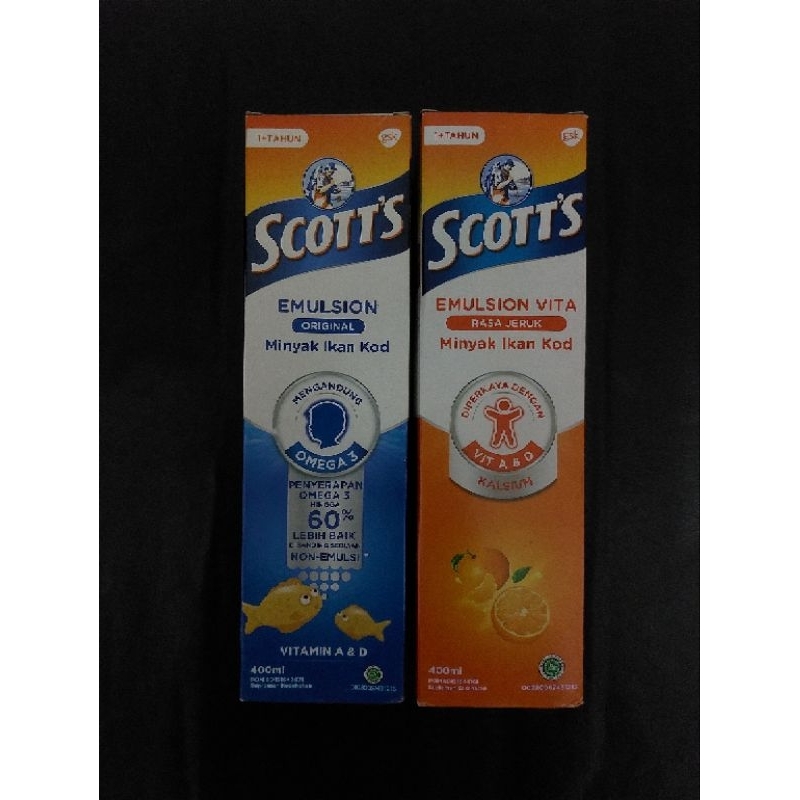 Jual Scott Emulsion - Vita Cod Liver Oil Scott's Emulsion - 400 mL ...