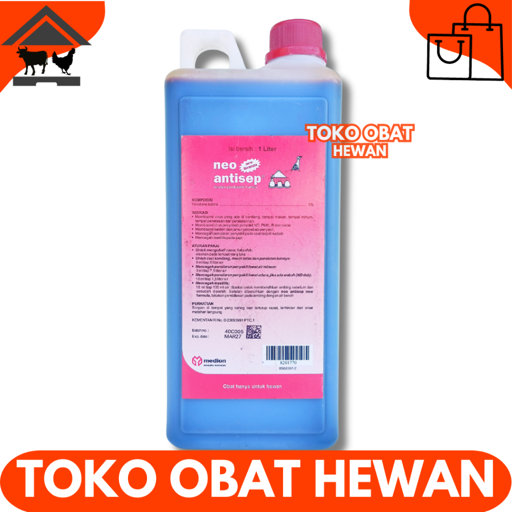 Jual NEO ANTISEP NEW FORMULA 1 LITER MEDION - Desinfektan Disinfektan ...