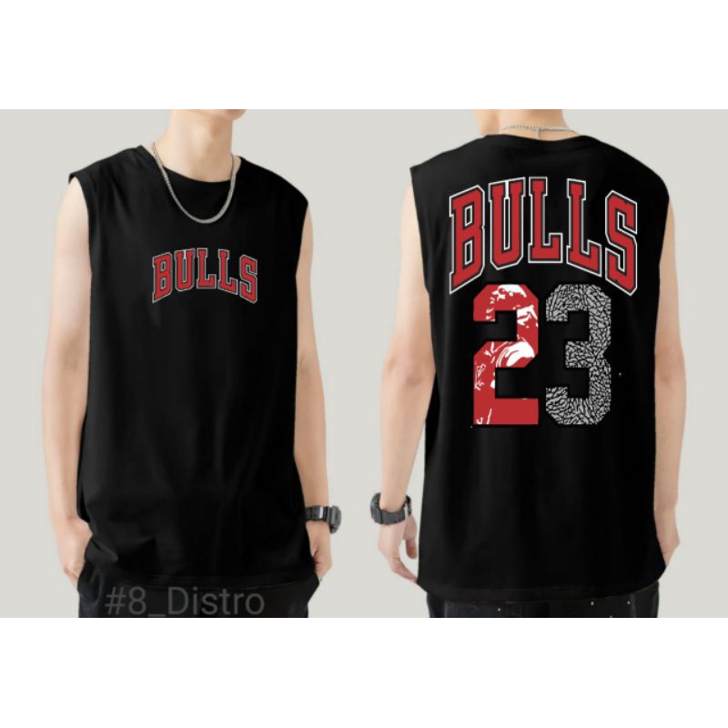 Jual Baju Kaos Singlet Pria Dewasa terlaris Motif Bull's 23 / Baju Kaos ... Jual Baju Kaos Singlet Pria Dewasa terlaris Motif Bull's 23 / Baju Kaos ...