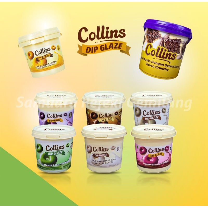 Jual Collins dipglaze 1kg aneka rasa/ selai cokelat / toping donat ...