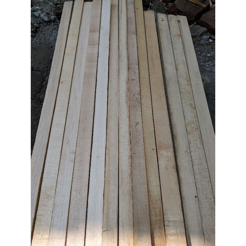 Jual wood kayu hard maple 1,5 x 2,5 x 70 cm | Shopee Indonesia