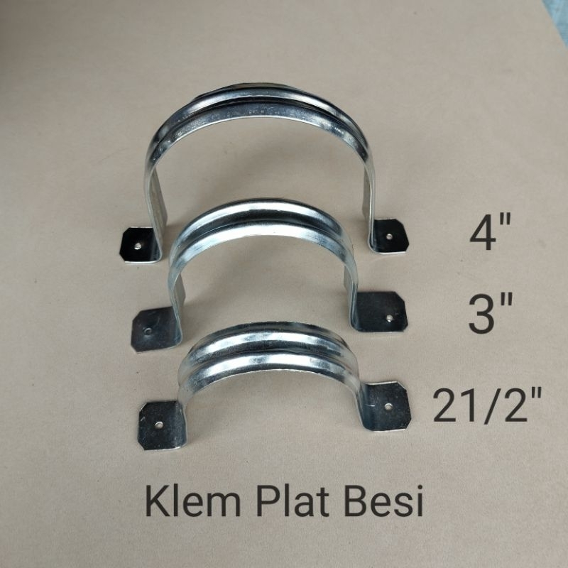 Jual Klem Plat Besi Klem Omega 21/2"-3"-4" inch | Shopee Indonesia