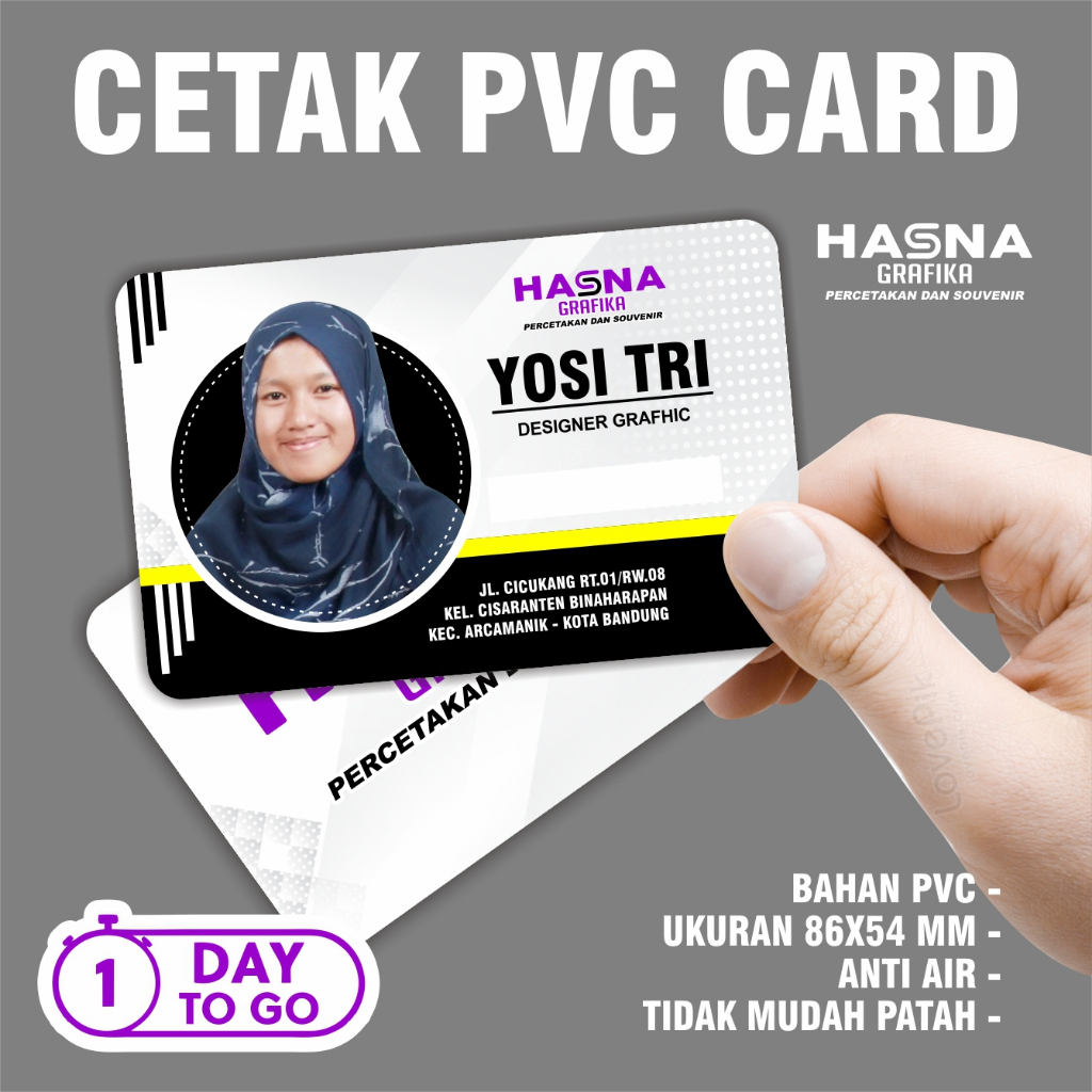 Jual KARTU ID CARD BAHAN PVC tebal 780 micron | Shopee Indonesia