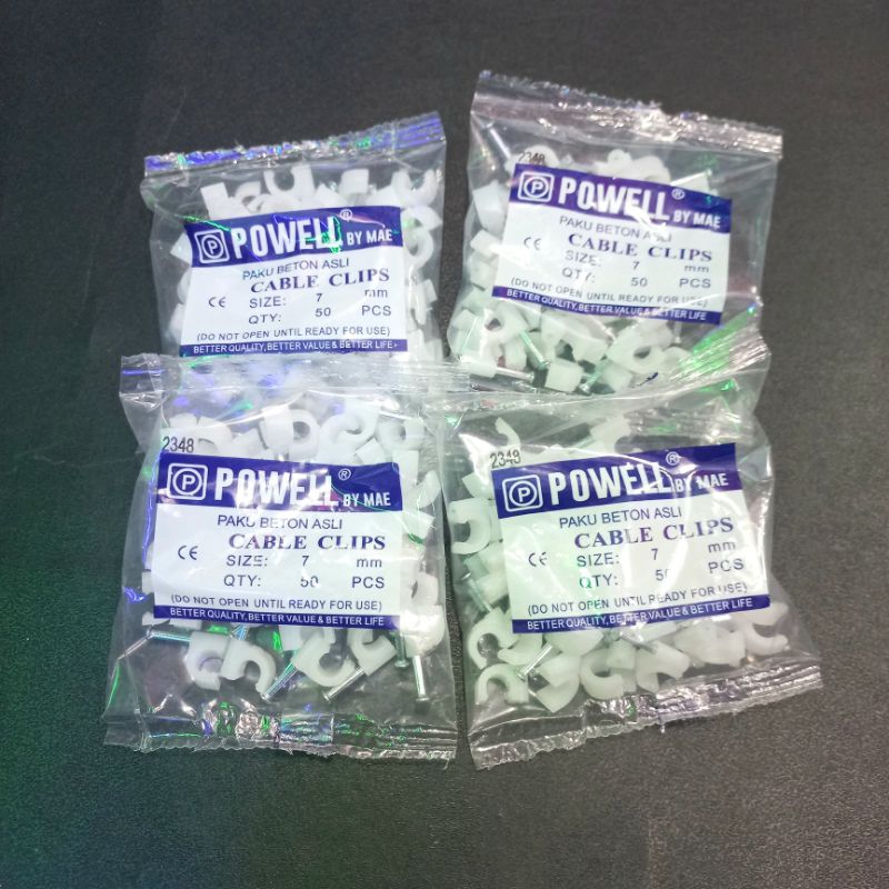 Jual Klem Kabel Powell Kabel Clip 7mm 8mm 9mm 10mm | Shopee Indonesia