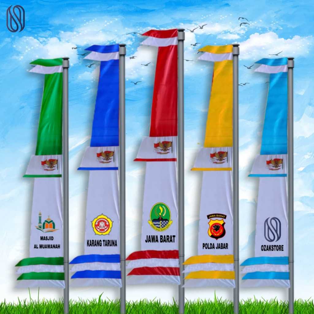 Jual Umbul Umbul Custom Logo dan Tulisan Bebas Request | Shopee Indonesia
