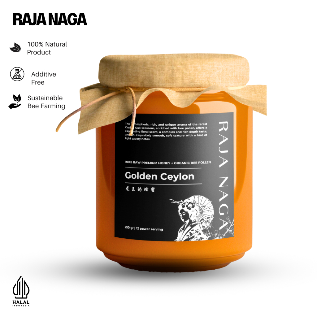 Jual Madu Bee Pollen Super - Raja Naga Premium Golden Ceylon - 100% ...