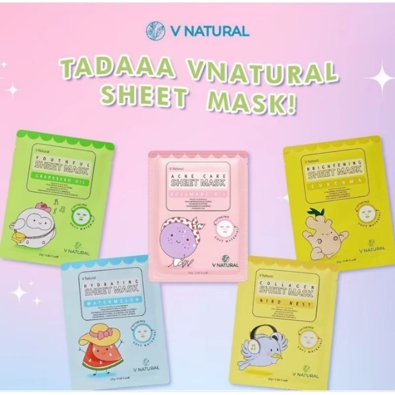 Jual V Natural Sheet mask | Shopee Indonesia