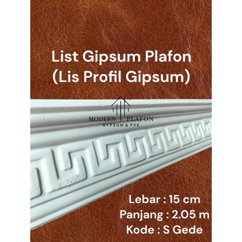 Jual List gypsum plafon minimalis S besar 15 cm / lis siku gypsum ...
