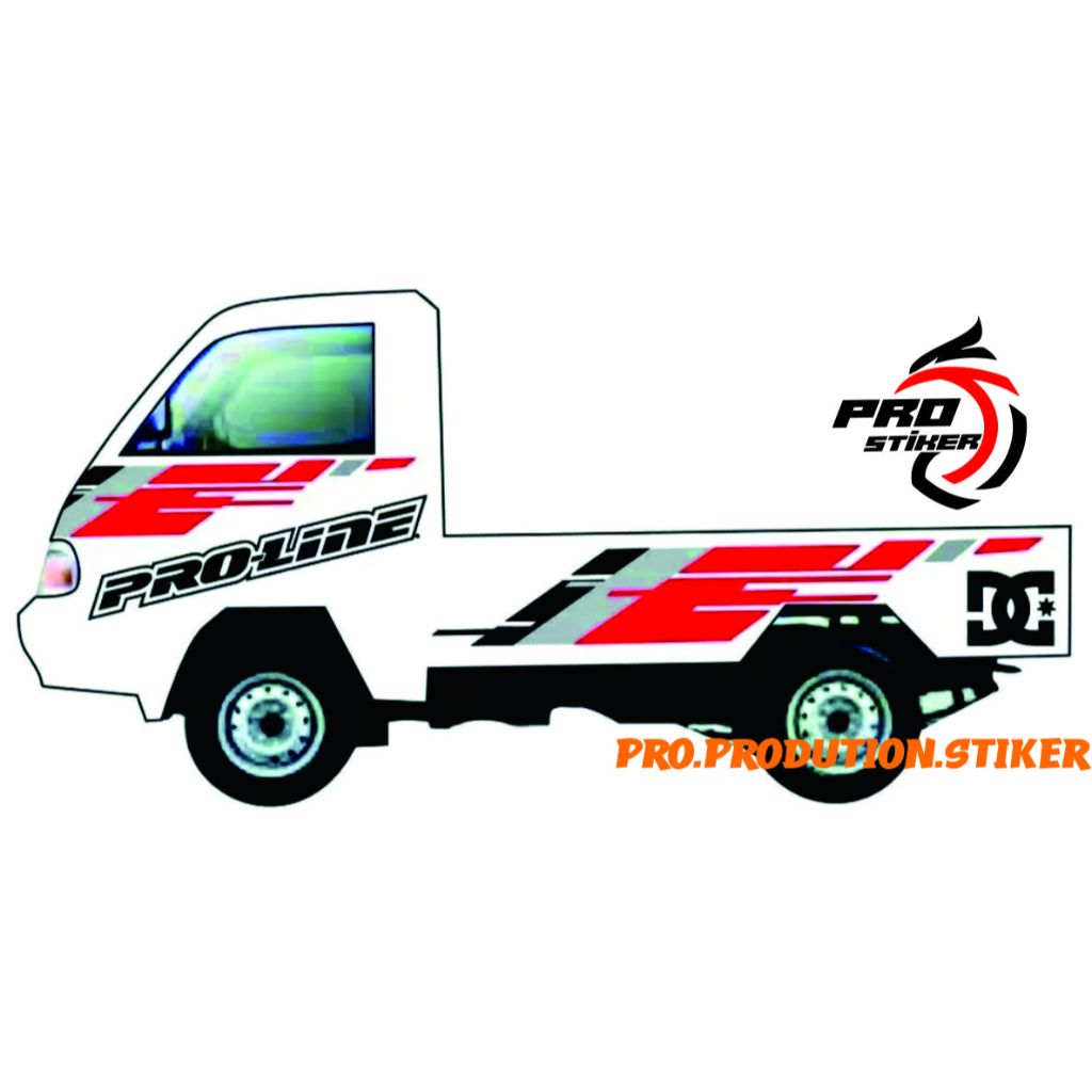 Jual Stiker Mobil Pick Up PROLINE Stiker Pick Up Colt T 120ss New Carry ...