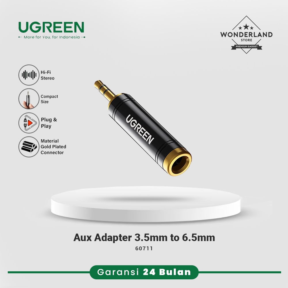 Jual Ugreen Audio Aux Converter 3.5m Male to 6.35/6.5m Female Adapter 60711 | Shopee Indonesia
